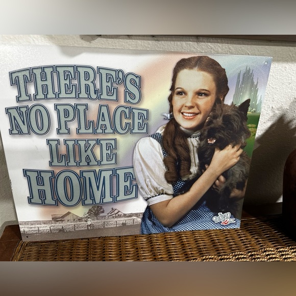 Art | Dorothy Wizard Of Oz Theres No Place Like Home Sign Wall Art ...